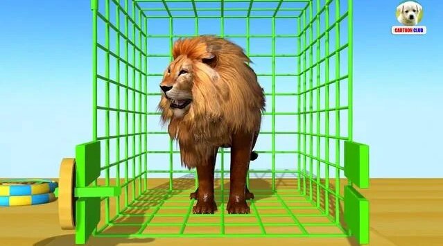 Learn Colors with #wrong Key Animals and Cage Cartoon for Children ...