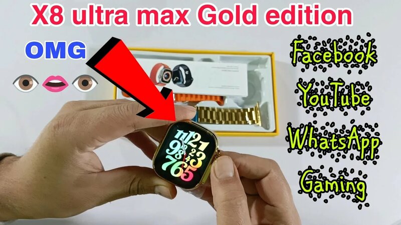 X8 Ultra Max Smart watch unboxing | Gold Edition | X8 Ultra Review ...