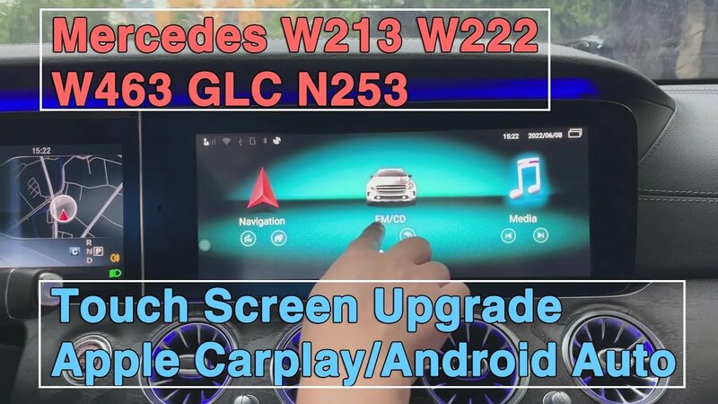 Mercedes W213 E300 Screen Upgrade with Touch Screen Apple Carplay ...