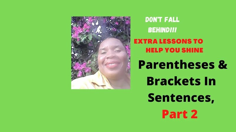 English Lesson _ How To Use Parentheses & Brackets In sentences, Part 2 ...