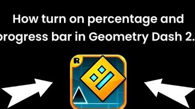 How turn on percentage and progress bar in Geometry Dash 2.2 - Смотреть ...