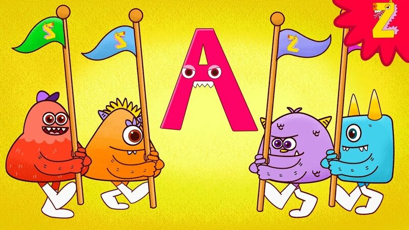 Песня ABC Monsters March l алфавитная фонетическая песня для детей! l ...
