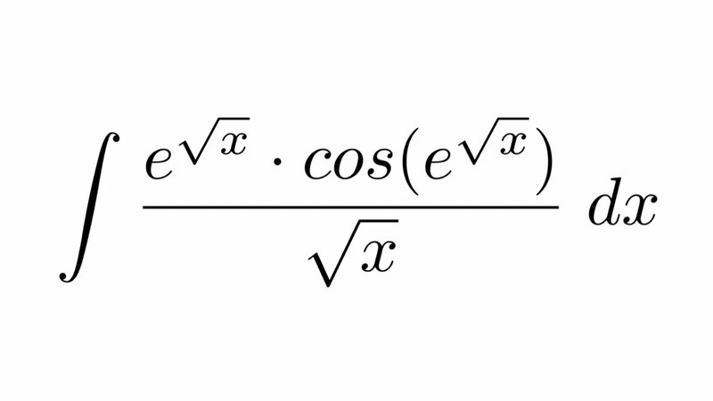 Integral of e^(sqrt(x))*cos(e^sqrt(x))/sqrt(x) (substitution ...
