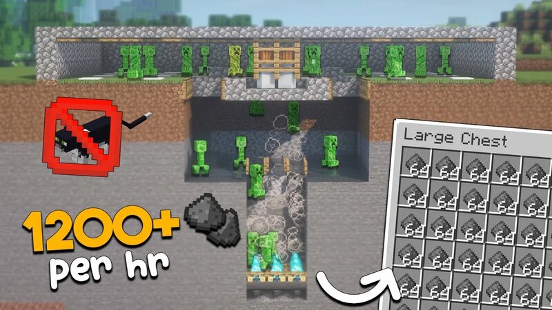 EASY Creeper Farm Minecraft 1.20 | 1200+ Gunpowder Per Hour! - Смотреть ...
