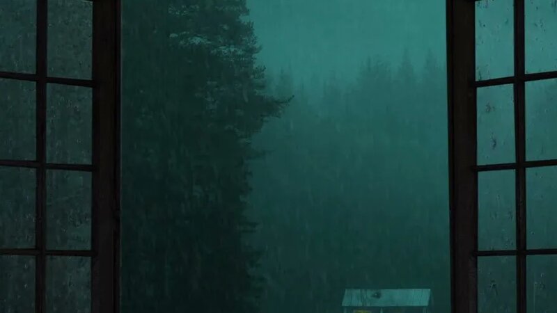 Rain Sounds for Sleep - Open Window Rain Sounds - Heavy Rain Sounds - 1 ...
