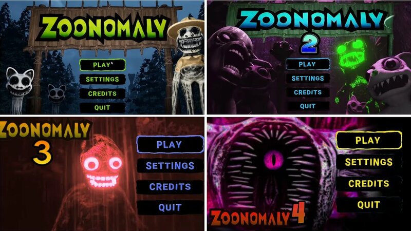 Main Menu Comparison - Zoonomaly Chapter 1 Vs Chapter 2 Chapter 3 Vs ...