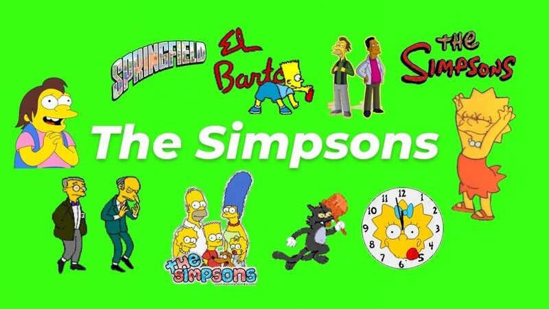 Animated The Simpsons GIF Green Screen Pack (Free Download)