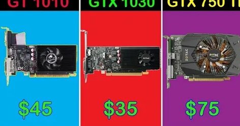 GT 1010 Vs GTX 1030 Vs GTX 750 Ti || 1080p, 12 Gaming Benchmarks ...