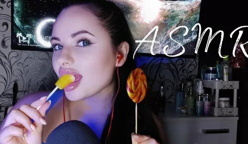 Alexandra ASMR | [ASMR] licking lollipop/mouth sounds , поедание ...