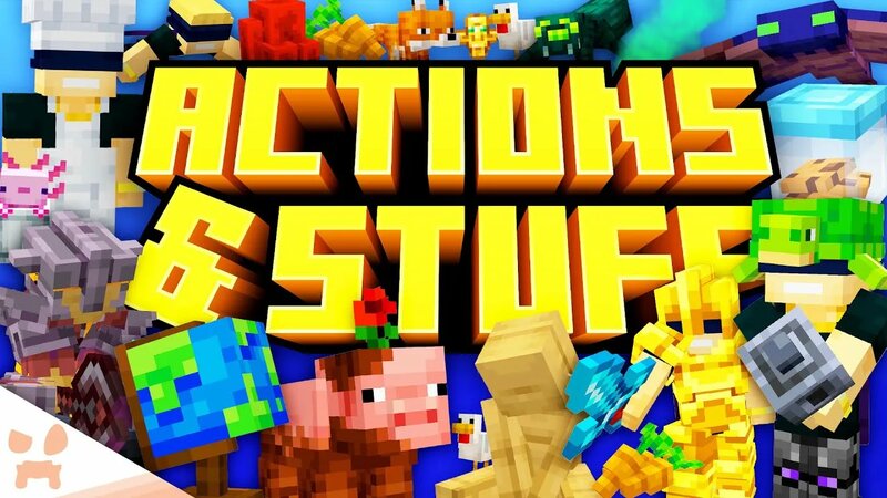 Minecraft Actions AND Stuff IS Officially HERE!! (giant animation ...