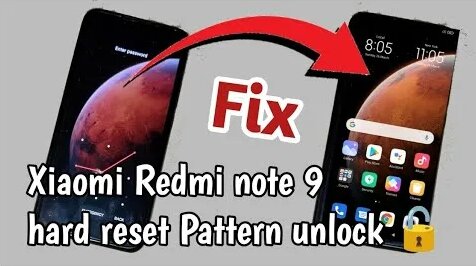 Xiaomi Redmi note 9 hard reset Pattern unlock Redmi not 9 Factory reset ...