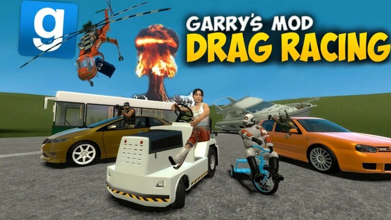 Garry's Mod - Hilarious Drag Races W/Friends !! | Gmod Car Racing ...