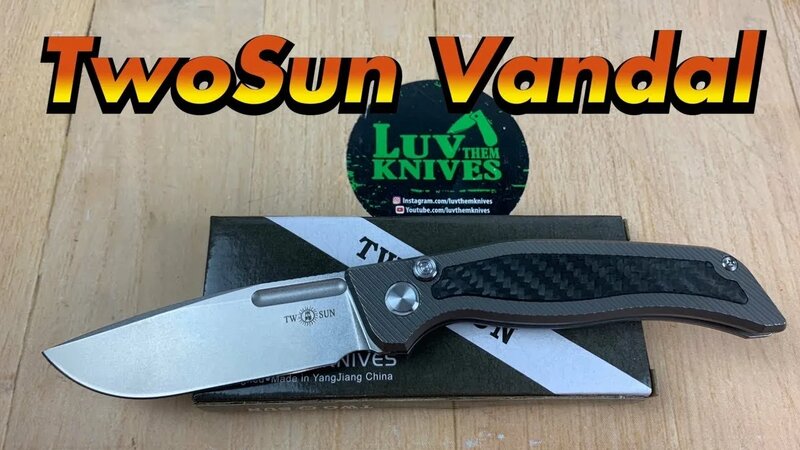 TwoSun Ts329 Vandal button lock knife / includes disassembly ...