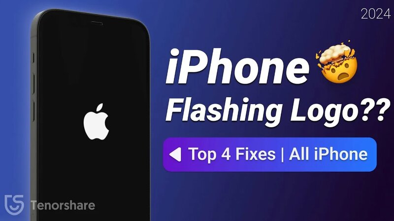 How to Fix iPhone Flashing Apple Logo 2024 - iPhone Stuck on Apple Logo ...