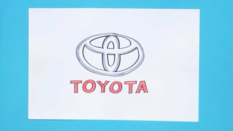 How to draw Toyota Logo