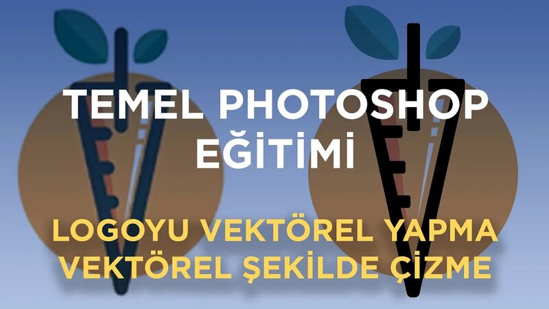 Photoshop vektörel logo yapma - vektörel logo tasarımı - JPEG'den ...