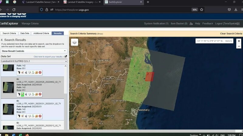 Download Landsat 9 images from EarthExplorer / USGS - Смотреть онлайн в ...