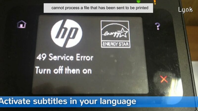 How to fix HP Laser Printers Error 49 - Смотреть онлайн в поиске ...