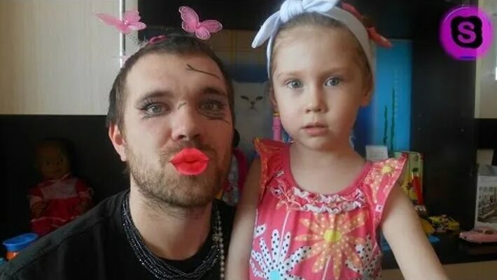 Видео Макияж Челлендж красит папу Макияж ДЛЯ Родителей Вызов принят ...