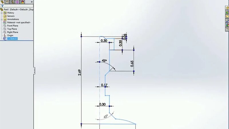 Learn how to draw valve in solidworks || solidworks me valve kaise ...