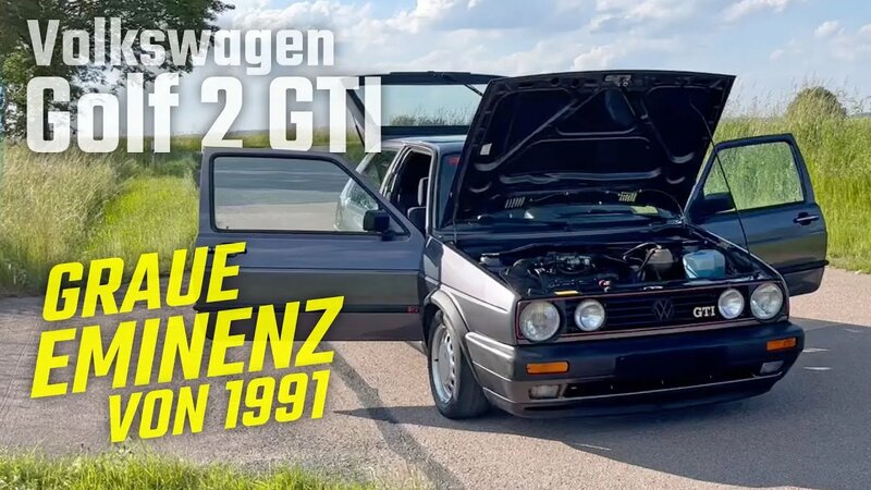 VW Golf 2 GTI (1991) LA7U Perlgrau: Volkswagen-Oldtimer 90er Sound!!! # ...