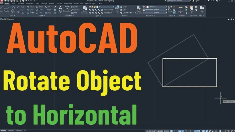 AutoCAD Rotate Object to Horizontal - Yandex Video aramada çevrimiçi izle