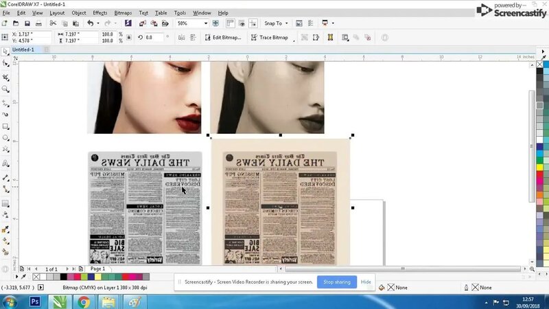 How to Create sepia tone effect in Coreldraw tutorial - Смотреть онлайн ...