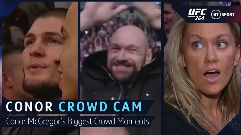 Crowd Cam for Conor McGregor's Biggest UFC Wins! Khabib stunned, Tyson ...