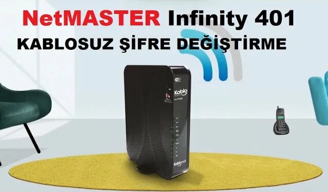 NetMASTER Infinity 401 Kablosuz Şifre Değiştirme-Kablonet-Vodafone