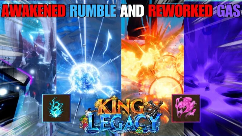 Awakened Rumble And Reworked Gas Showcase | King Legacy - Смотреть ...