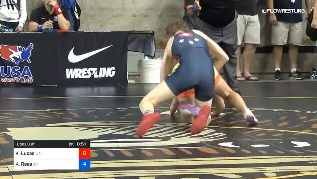 106 Lbs Cons 8 1 Kayla Lucas Washington Vs Kailey Rees Arkansas ...