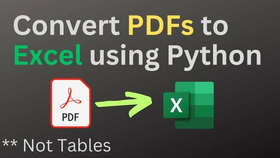 convert pdf to excel python: 1 bin video Yandex'te bulundu