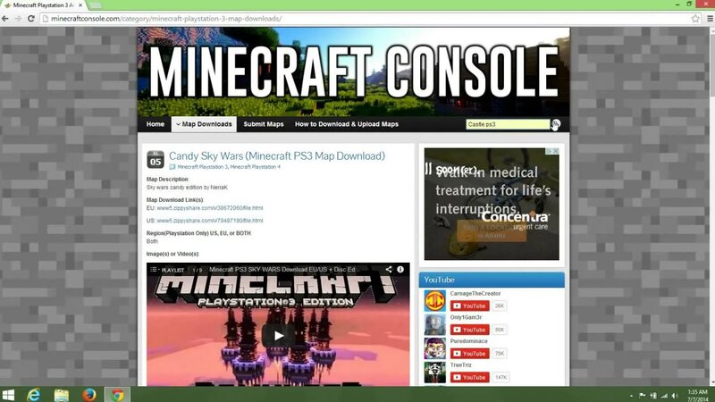 how to download minecraft maps for ps3 using USB drive - Yandex Video ...