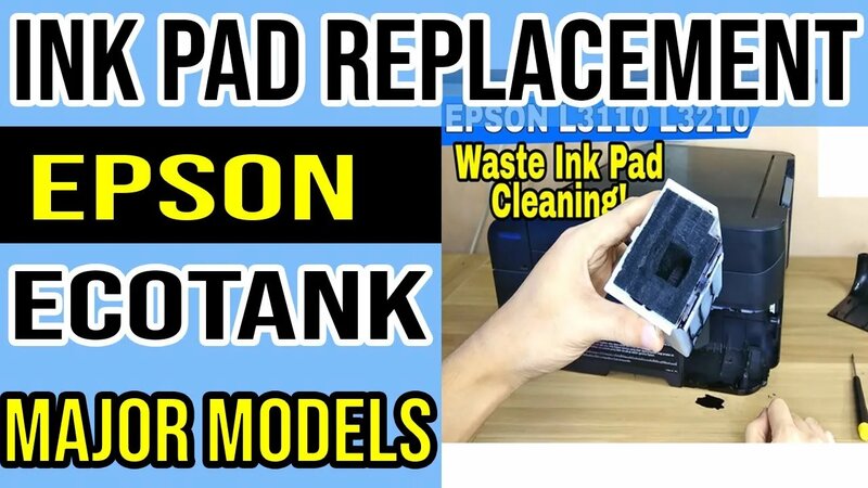 How to Replace Ink Pad Epson Eco Tank Printers L3150, L3250, L3251 ...