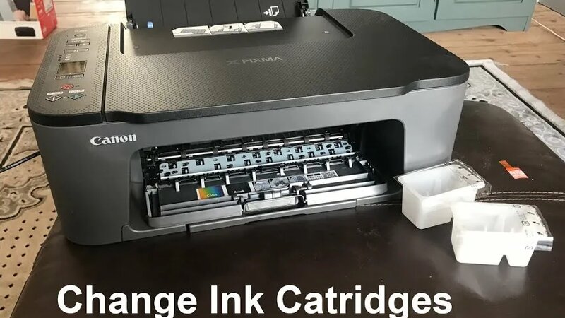 How to: Change the Ink Cartridges on a Canon Pixma Printer Ts3400 ...