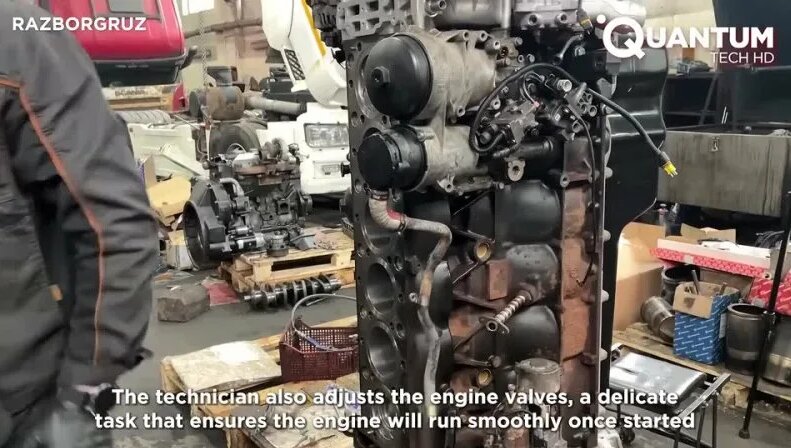 Man Fully Assembles MAN Truck Engine Perfectly Start to Finish by ...