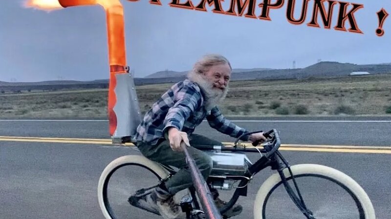 Crazy Rocketman: Riding the new "Steampunk" Jet Bike! - Смотреть онлайн ...