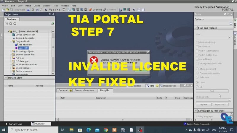 Step7 TIA Portal Invalid License key fixed - PLC programming and WinCC ...