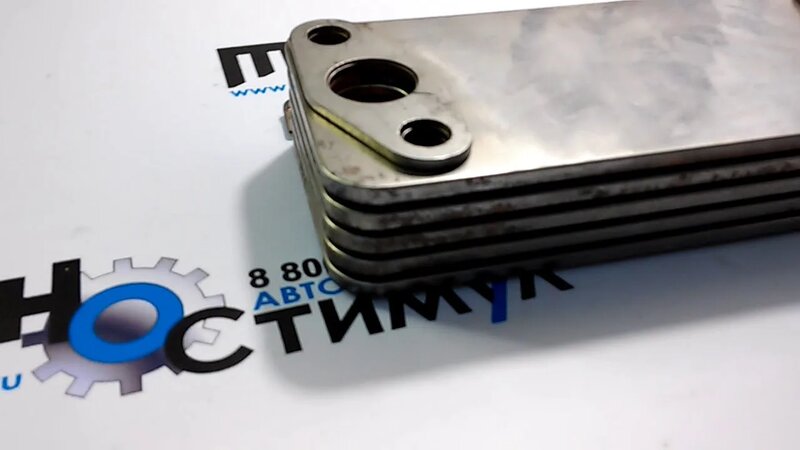 4990291 Теплообменник (ISF3.8) {маслоохладитель} на Газель, Валдай для ...