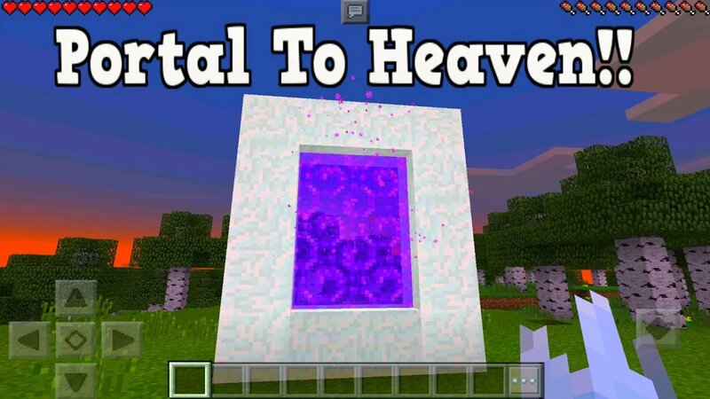 Minecraft Pe How To Make A Portal To Heaven - Heaven Dimension Showcase ...