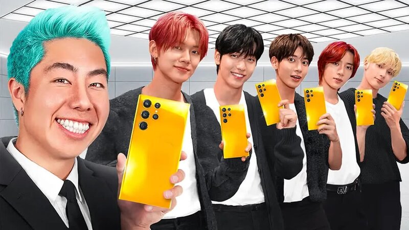 I Surprised TXT With A Custom Samsung Galaxy Mural! — Видео от ZHC ...