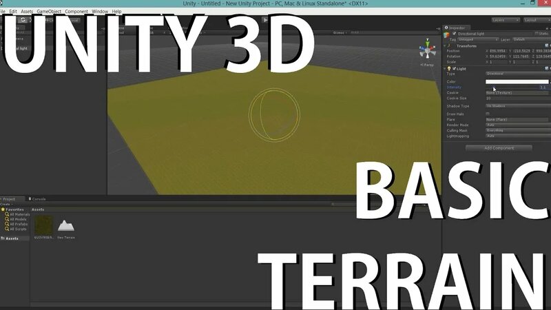 How to create and texture terrain in Unity 3D [Tutorial for beginners ...