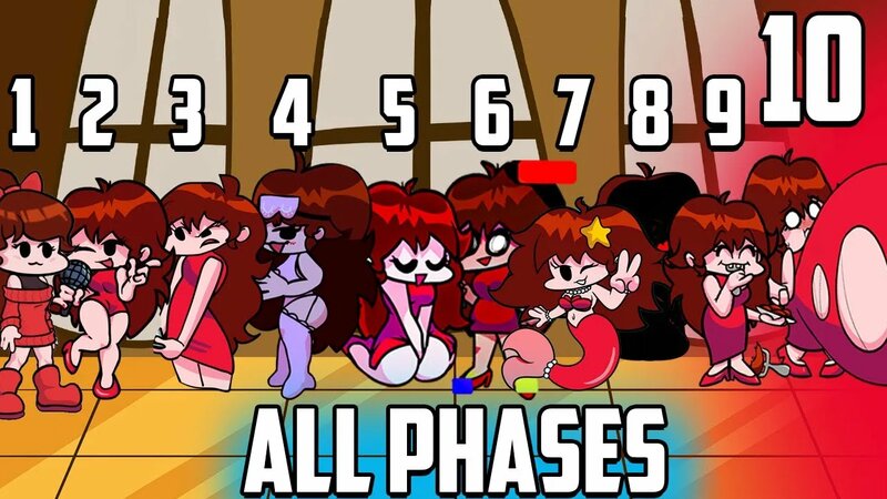 NEW Fat Girlfriend ALL Phases (0-10 phases) Friday Night Funkin' VS ...