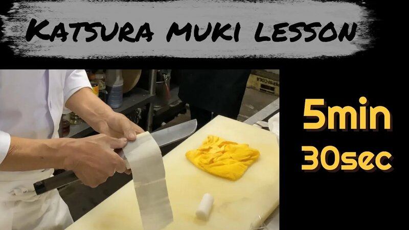 Katsura muki -Miura Knives cooking workshop part 1 - Yandex Video ...