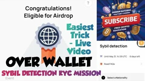 Over Wallet KYC | OVER Wallet Flipster Sybil Verification, LIVE Trick ...