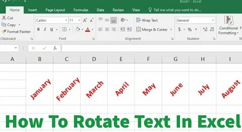 How To Write Text Vertically In Excel | Rotate Text 90 Degrees in MS ...
