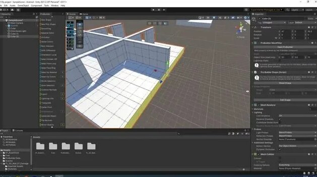 Как Моделировать здания и помещения с помощью Pro Builder и Pro Grids в ...