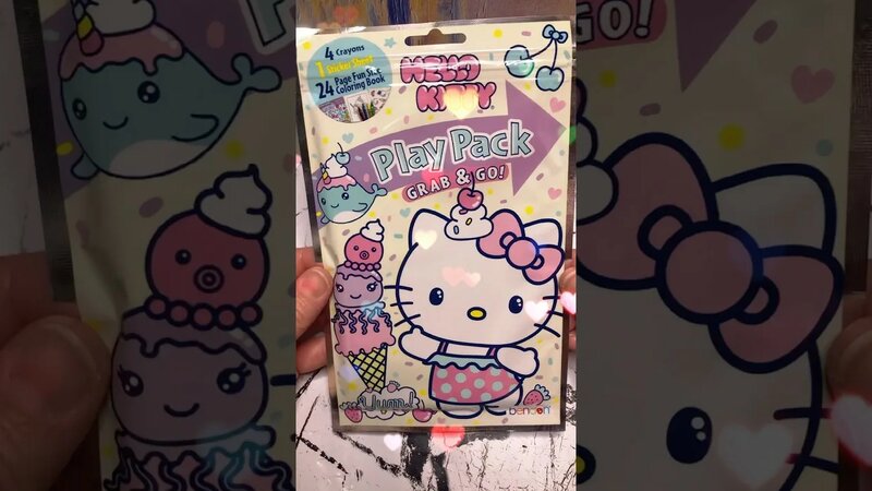 Hello Kitty Play Pack Grab & Go Activity Book! 🐱🎀 #shorts #coloringbook ...