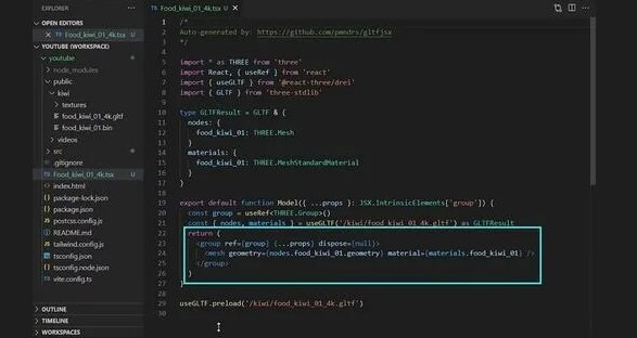 Showcase your 3D model in the web using three.js, react three fiber ...