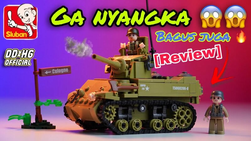 Sluban M5 Stuart M38-B0856 - Allied Light Tank Unboxing Speed Build ...
